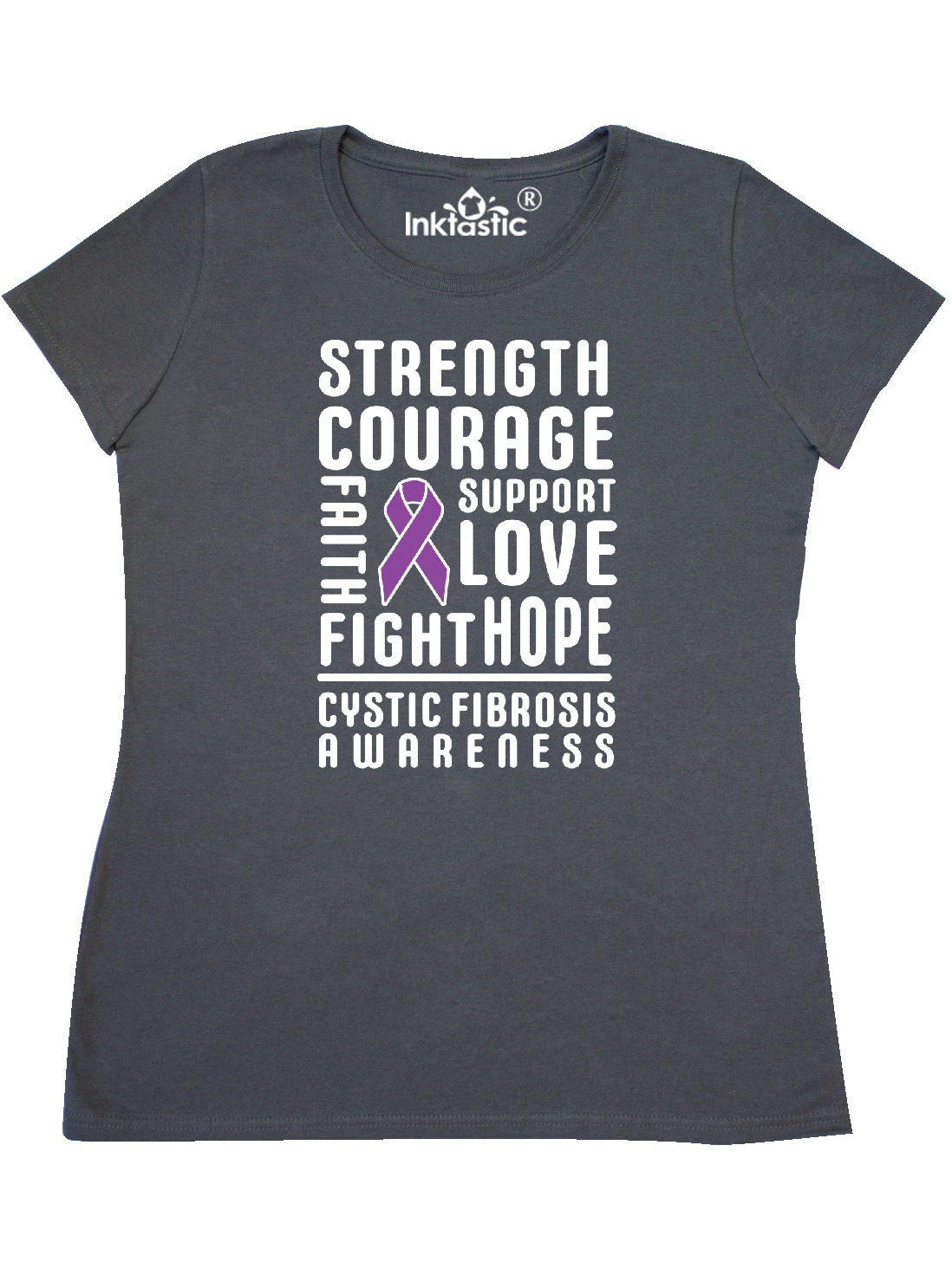 Inktastic Cystic Fibrosis Awareness Strength Courage Support Women's T-Shirt - Walmart.com