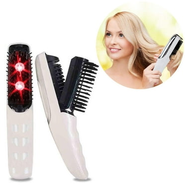 3-IN-1 USB Rechargeable Electric Vibrating Massage Comb: Phototherapy ...