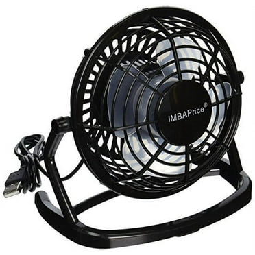 Mainstays 4 inch Metal Mini 360-degree Pivot USB Personal Desktop Fan ...