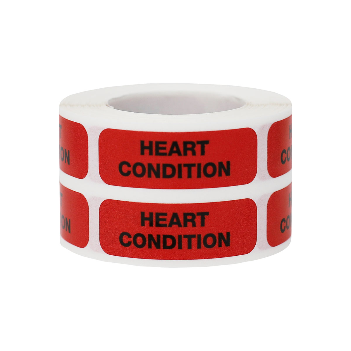 Heart Condition Healthcare Warning Labels | 0.5 x 1.5″ Rectangle - 500 ...