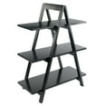 Winsome Wood Aaron 3-Tier A-Frame Shelf, Black Finish - Walmart.com