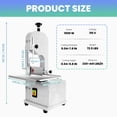 Heavy Duty 1500W Bone Saw, Commercial Meat Cutter, 330-441 lbs/h High ...