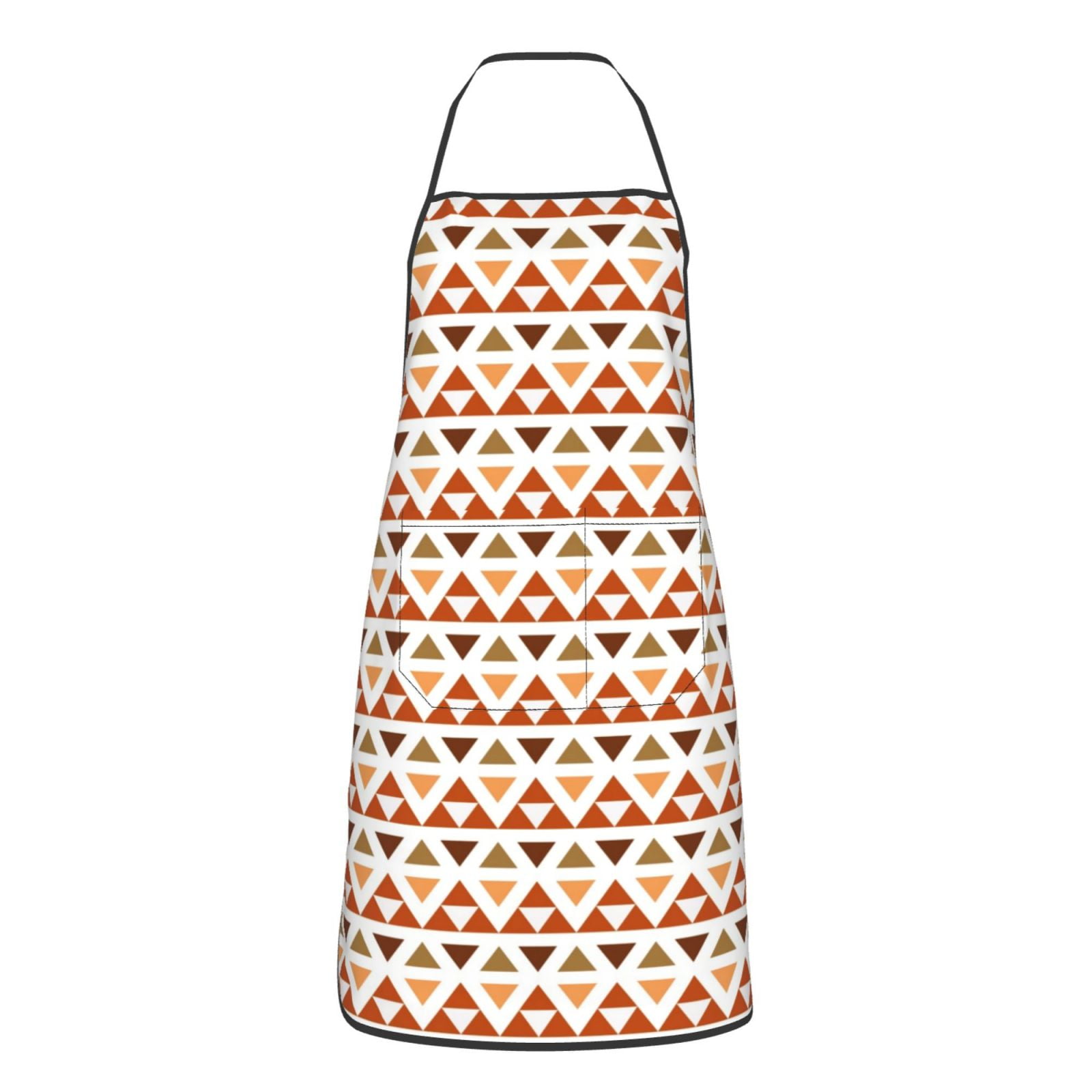 ZNDUO Colorful Triangle Pattern Apron, Adjustable Bib Soft Chef Aprons ...