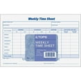 TOPS, TOP30071, Weekly Timesheet Form, 2 / Pack, White - Walmart.com