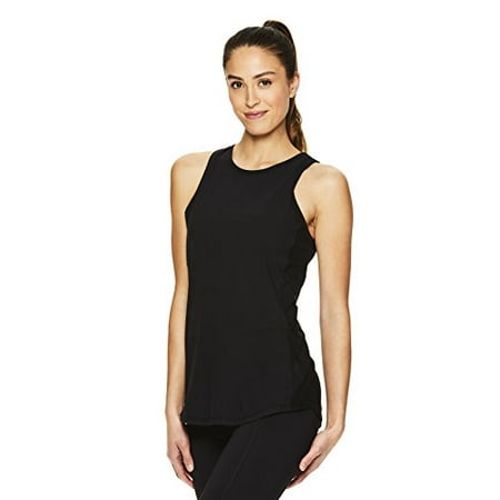 Gaiam Women's Racerback Yoga Tank Top w/Strappy Side Details - Black ...