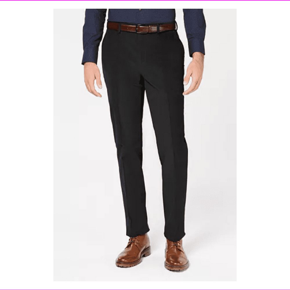 Bar III Men s Slim Fit Stretch Corduroy Suit Pants Brown Size 30x32
