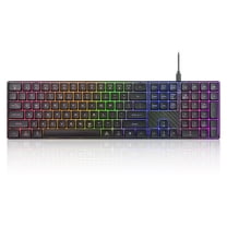 "Perixx Ergonomic Compact USB Keyboard, Quiet Typing, Magnetic Wrist ...