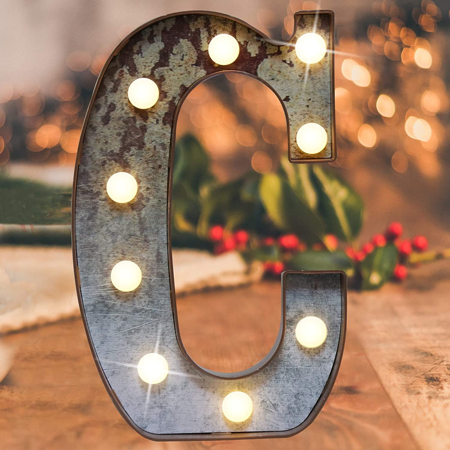 Elnsivo Vintage Led Letter Lights Light Up Alphabet Sign for Cafe Party ...