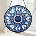 Blue Eye Pattern Acrylic Window Decor – Modern Decorative Hanging ...