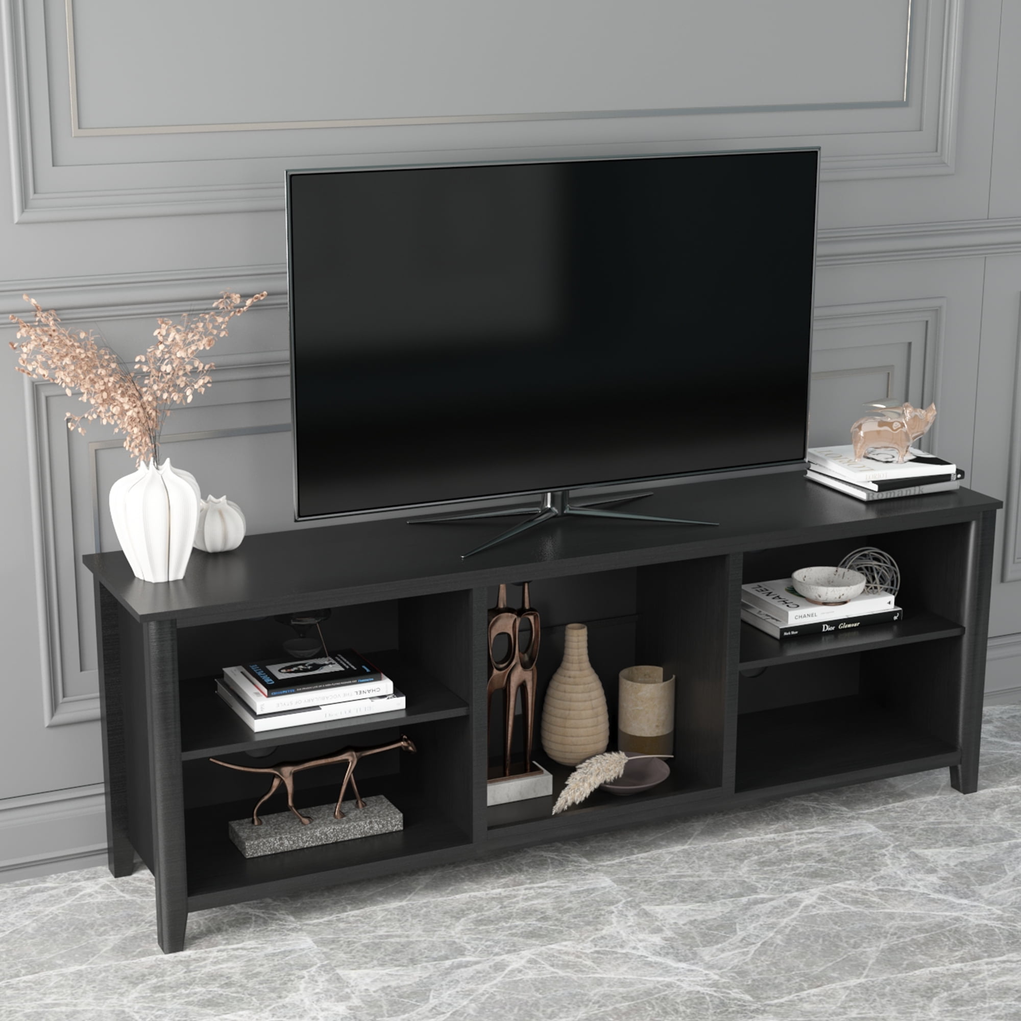 BTMWAY TV Console Table with Storage, Modern TV Stand for Living Room ...