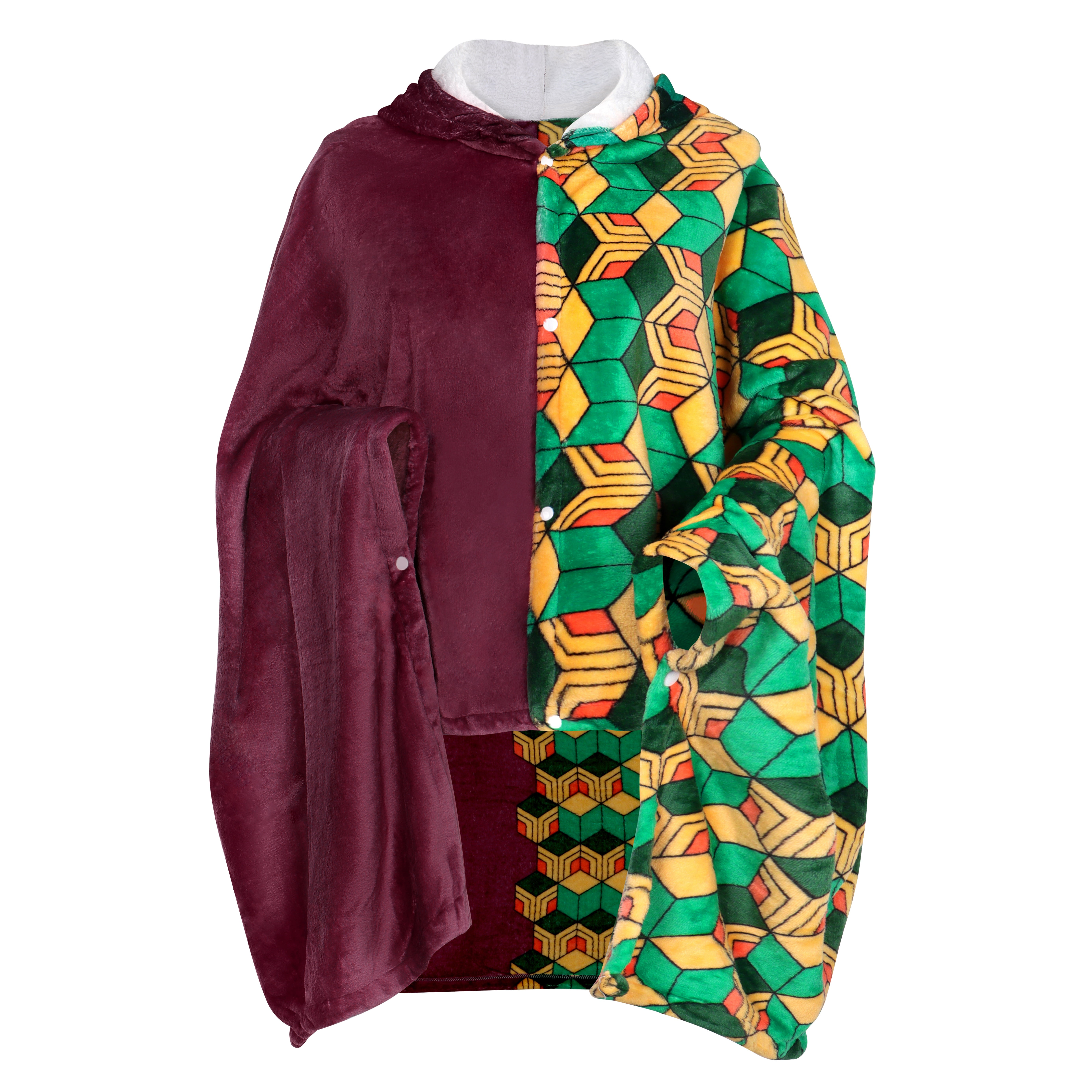 Roffatide Demon Slayer Tomioka Giyuu Wearable Blanket Hoodie Anime ...