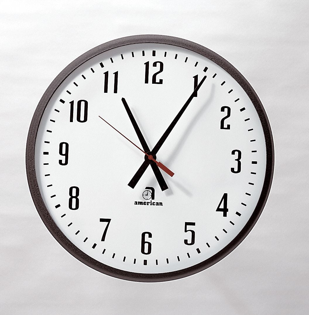 American Time Wall Clock,Analog,Battery R54BHSD989G - Walmart.com