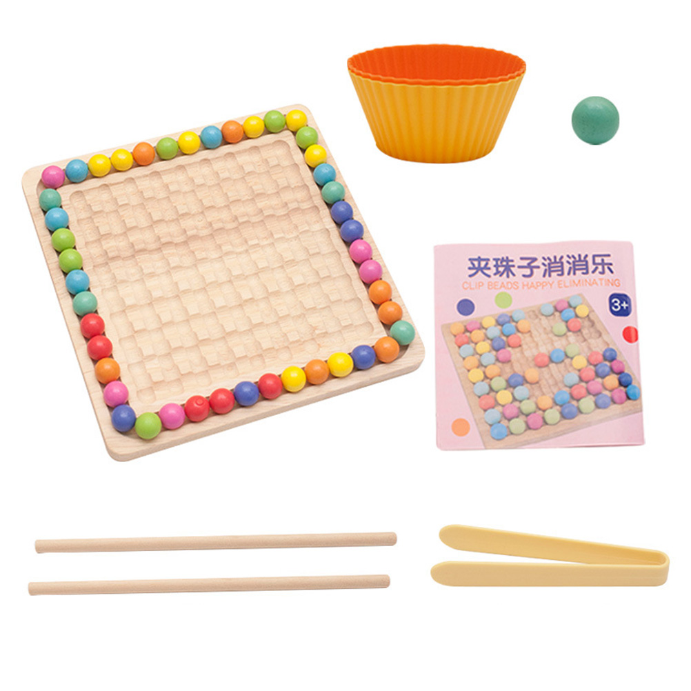1 Set Funny Clip Beads Game Toy Concentration Training Game Toy ...