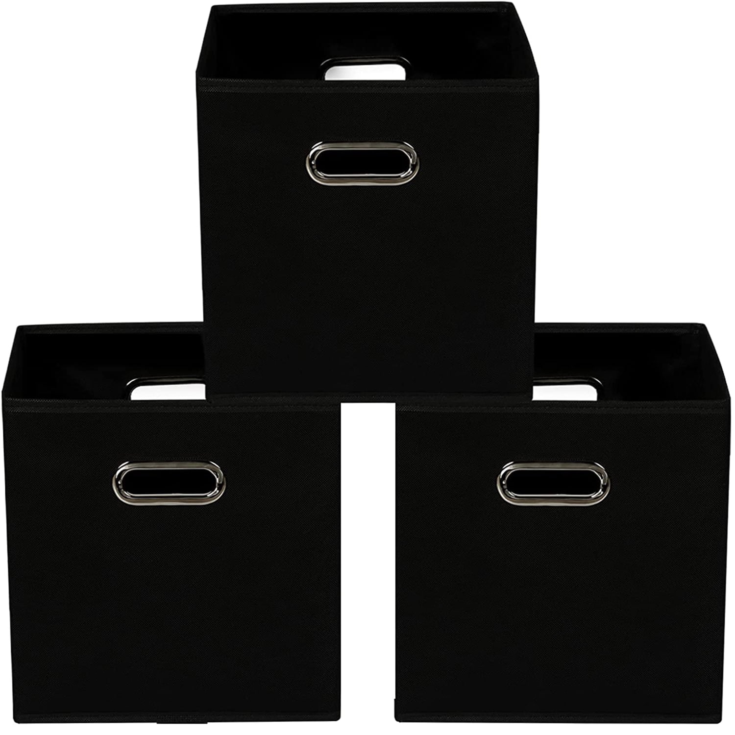 Storage Bins Cubes Fabric Cube Organizer With Handle Foldable Cube Bins For Cloth Or Accessary