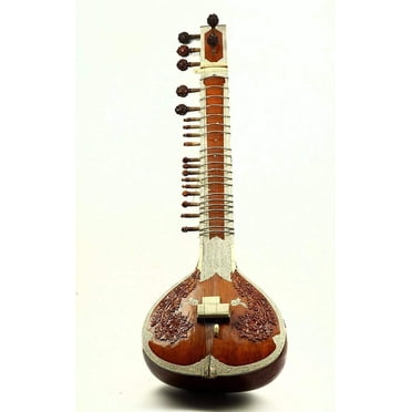 Banjira Light Standard Sitar with Double Toomba, Extra String Set ...