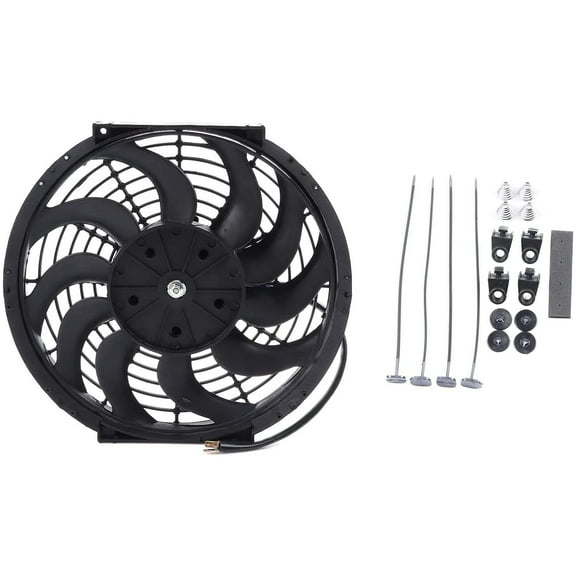 SPEEDWOW 12 Inch Radiator Cooling Fans, High Performance 12V 80W ...