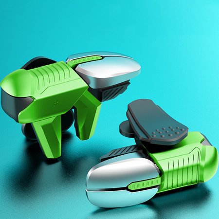 1 Pair Mobile Game Controller, Joysticks Game Triggers 6 Fingers ...