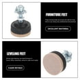 6 pcs Felt Furniture Leveler Adjustable Leveling Legs Furniture ...