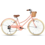 Glerc Missy 26" Bike for Youth Above 8, Teenager w/ Wicker Basket ...