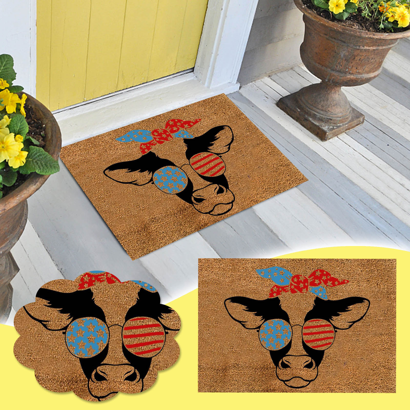 Independence Day Decorations Botrong 4th Of 7 Non-Slip Front Door Mat ...