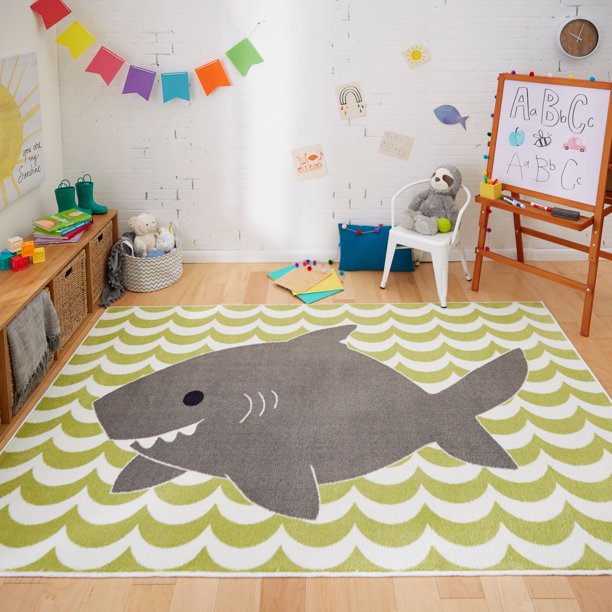 Mohawk Home Smiling Shark Area Rug - Walmart.com