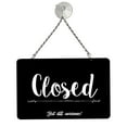 NAHANCO 12"W X 8"H Metal Open/Closed Sign Kit, Black (Pack of 1 ...