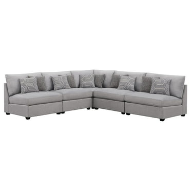 Coaster Hobson Beautiful Modern 6-Piece Fabric Upholstered Modular ...