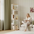 5-Tier Rotating Bookshelf, 360 Spinning Bookcase Tower, Corner ...