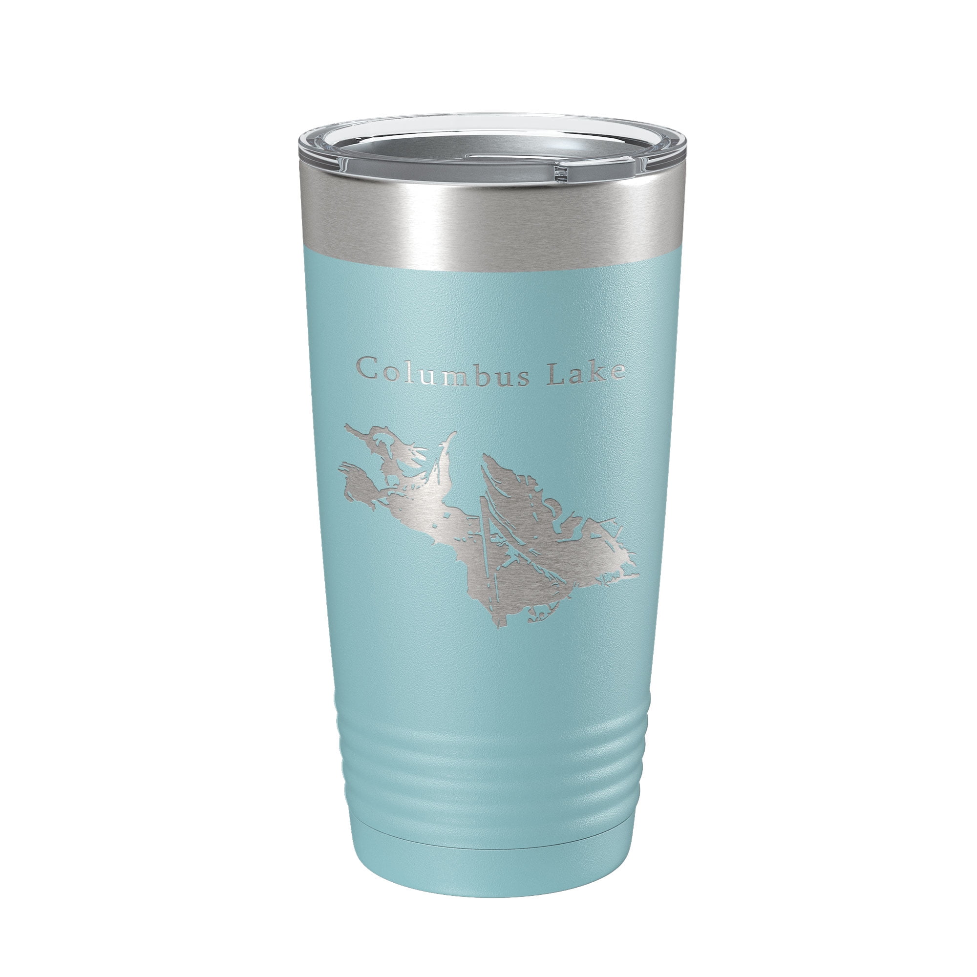Columbus Lake Map Tumbler Travel Mug Insulated Laser Engraved Coffee ...