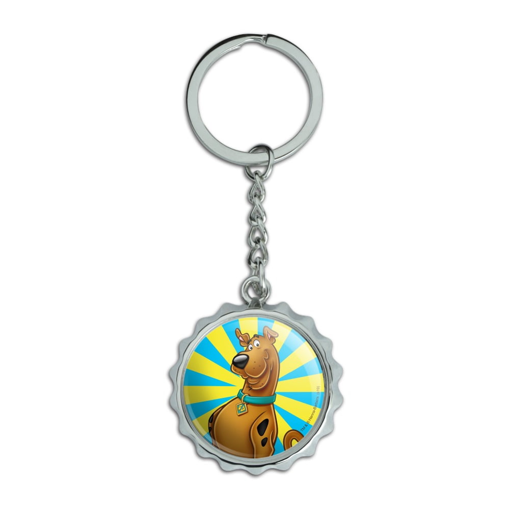 Scooby-Doo Character Keychain Chrome Plated Metal Pop Cap Bottle Opener ...