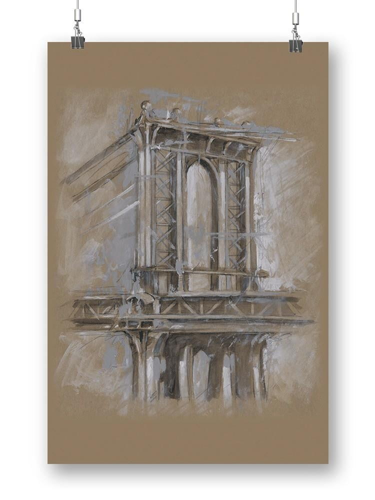 Brushwork Architecture Iv Poster - Ethan Harper Designs, - Walmart.com