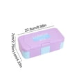 1100Ml Interchangeable Divider Bento Lunch Box, 2&3 Compartment Inserts ...