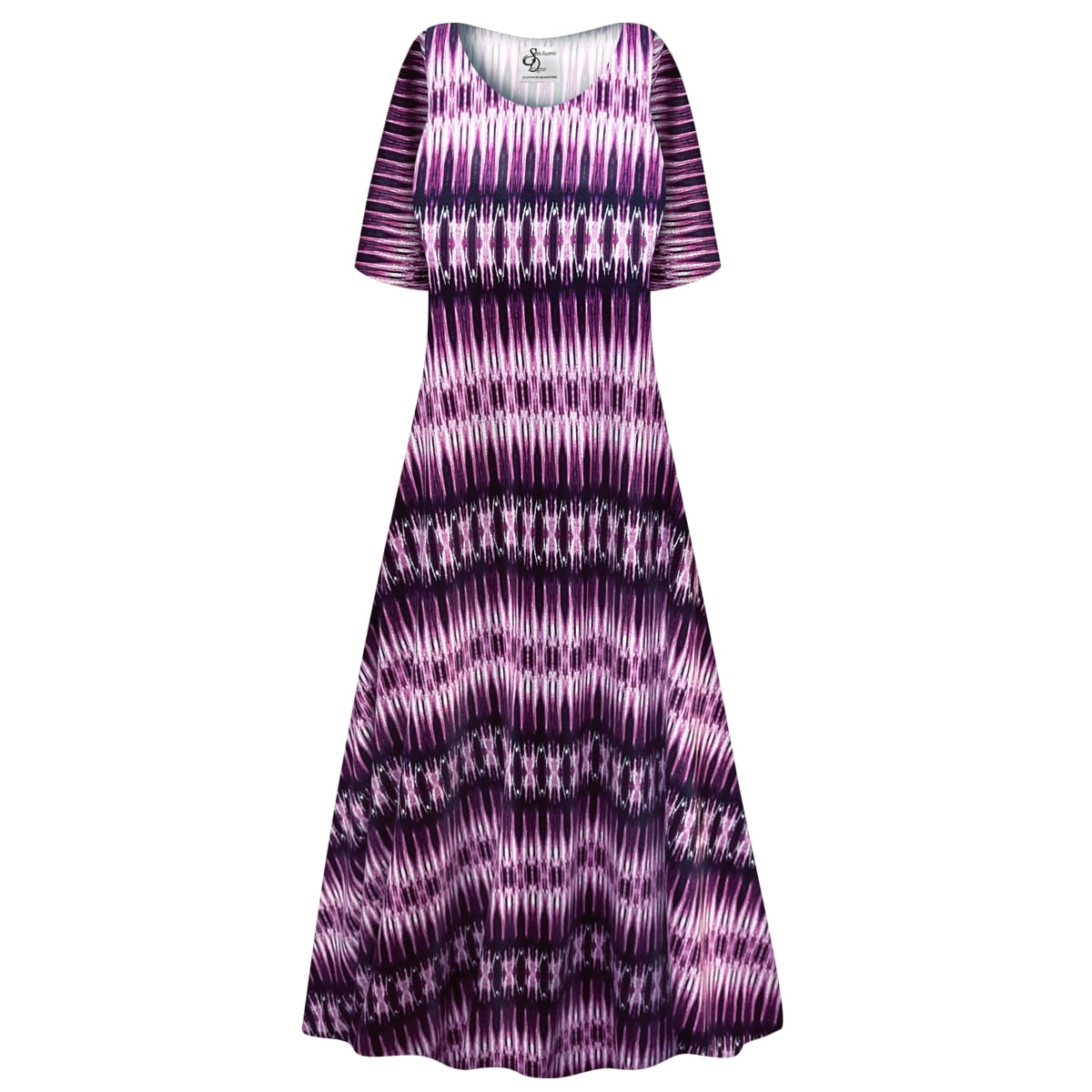 Plus size 7x Tall Womens Strechy Round Neckline with Short Sleeve Dress ...