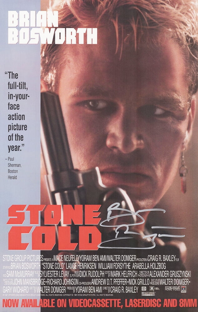 Brian Bosworth Signed 'Stone Cold' 11x17 Movie Poster - Walmart.com