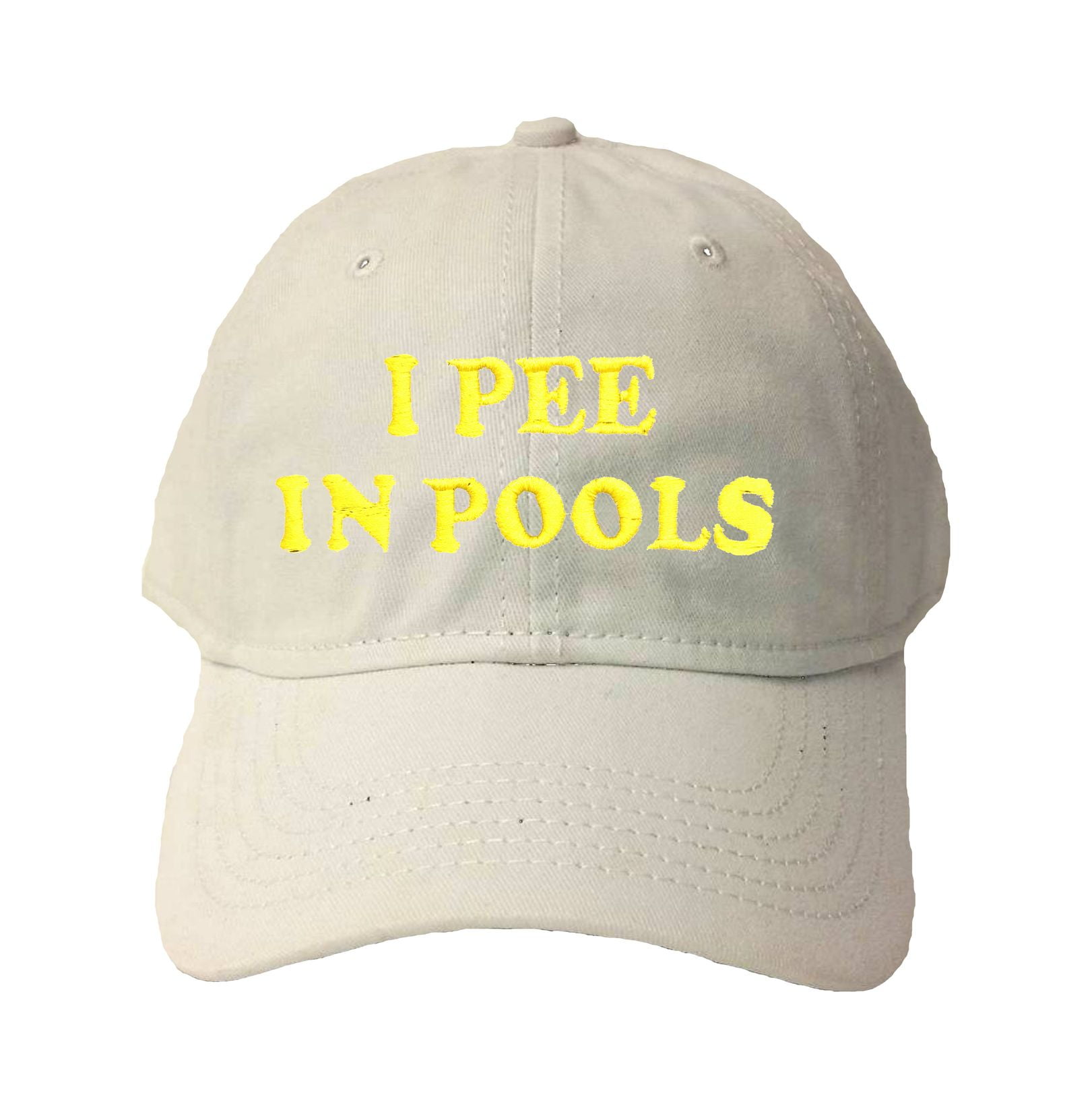 Adult I Pee In Pools Embroidered Deluxe Dad Hat - Walmart.com