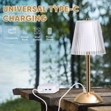 Coliware Crystal Table Lamp, Rechargeable Battery Operated Lamp with 3 ...