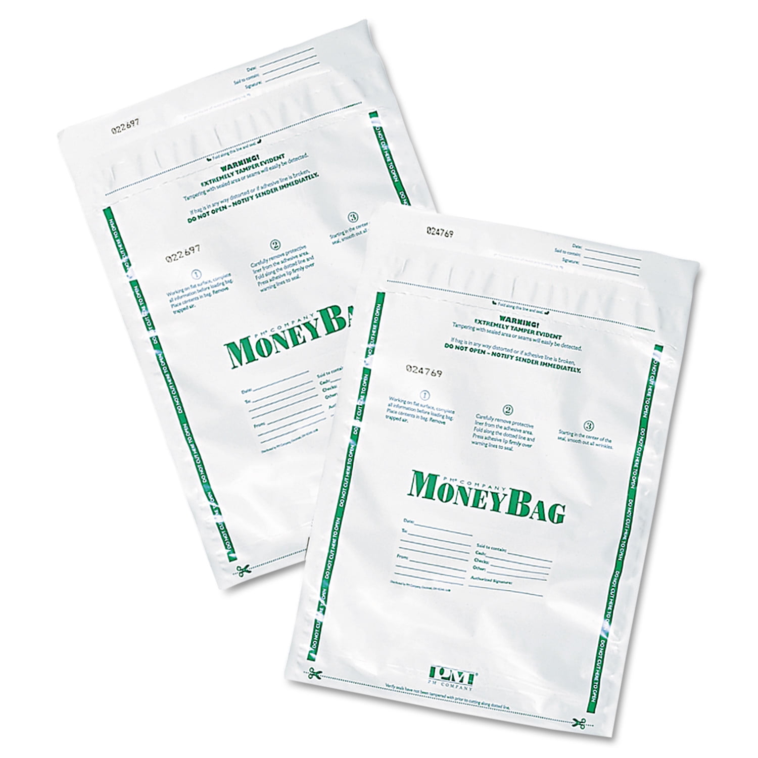 PM Company SecurIT Plastic Money Bags Tamper Evident 9 X 12 White pm-company-securit-plastic-money-bags-tamper-evident-9-x-12-white