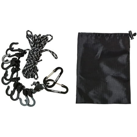 4.5m/177 inches Travel Washing Line Camping Washing Line with 10 Hooks ...