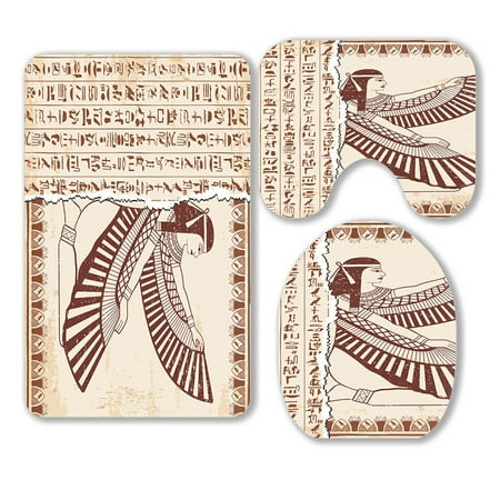 EREHome Egyptian National Drawing Goddess Isis Hieroglyphs 3 Piece ...