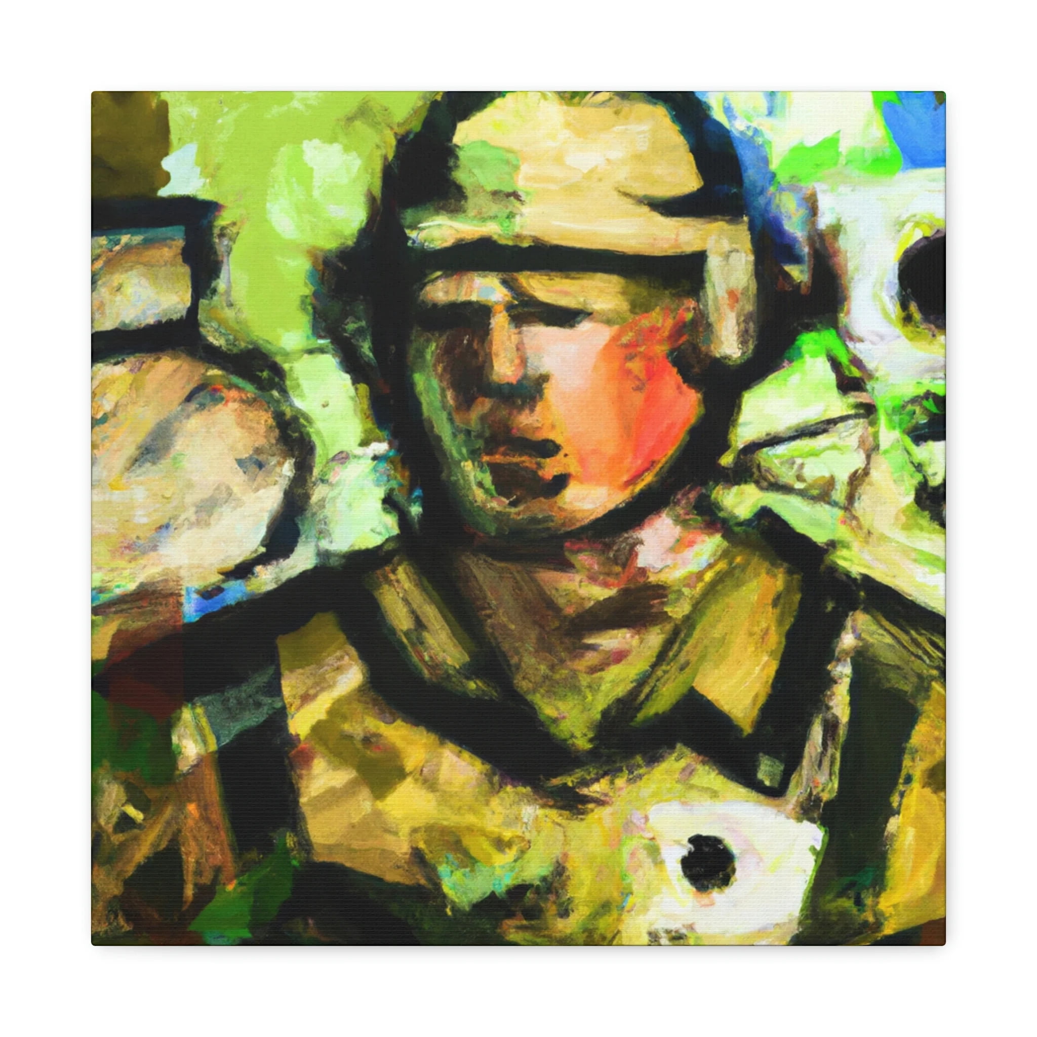 Engineer with Fauvism - Canvas - Walmart.com