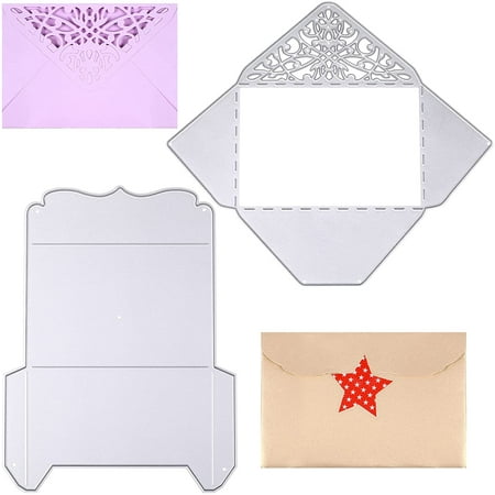 2 Pieces Envelopes Cutting Dies Stencil Envelopes Metal Die Cuts ...