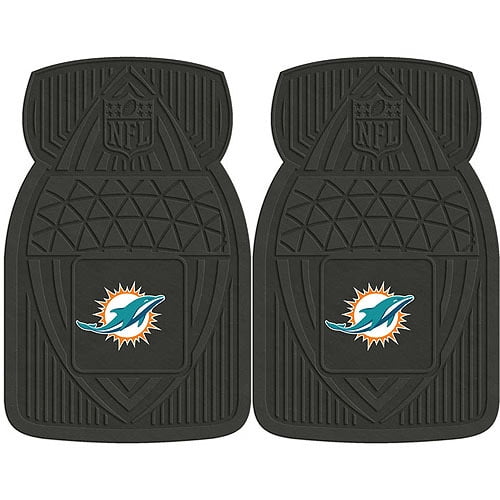 NFL 2-Piece Heavy-Duty Vinyl Car Mat Set, Miami Dolphins - Walmart.com