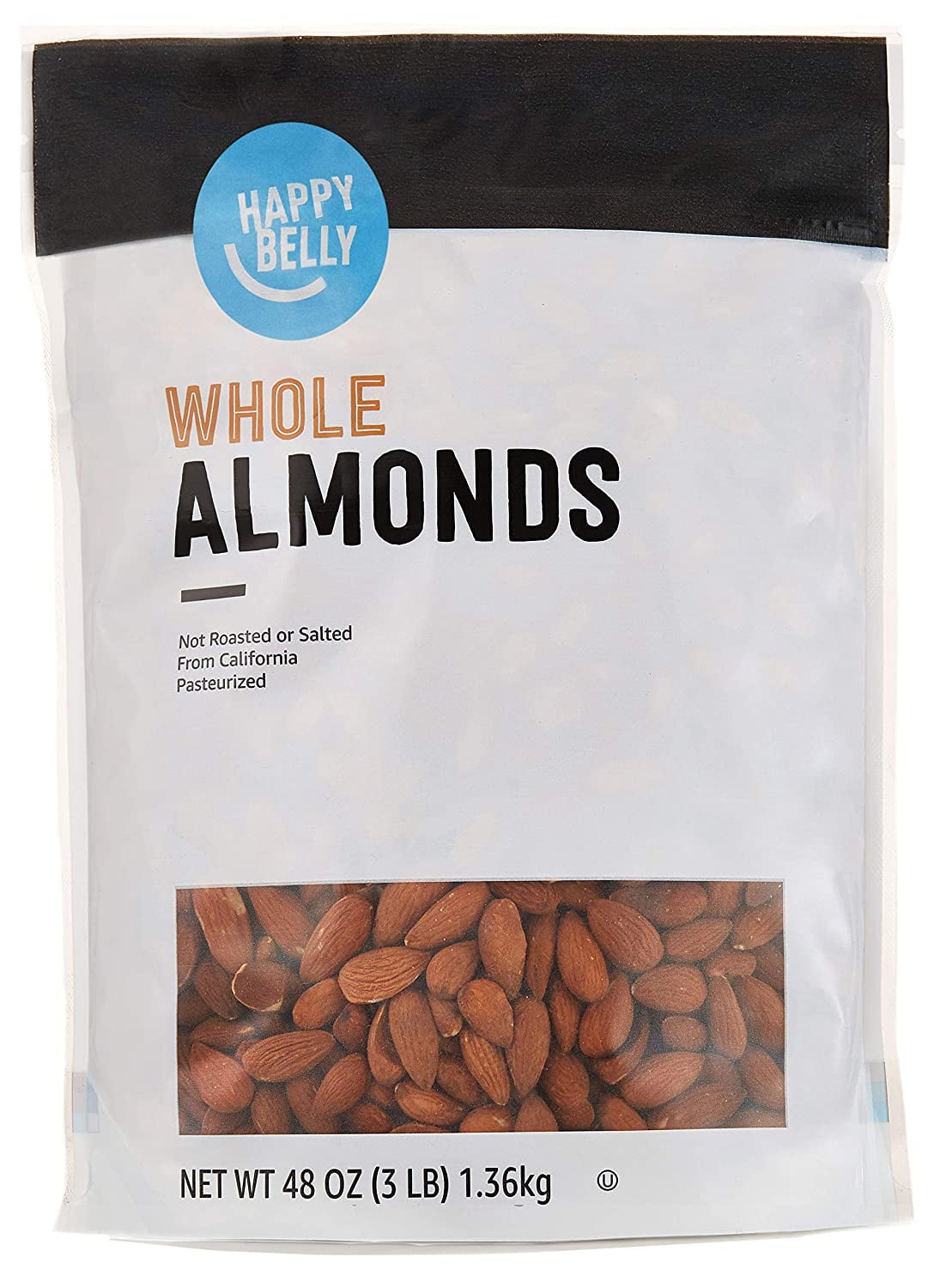 Whole Raw Almonds, 48 Ounce - Walmart.com