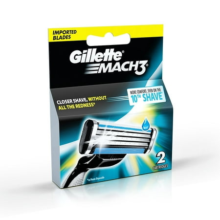 Gillette Mach3 Refill Razor Blade Cartridges, 2 Count - Walmart.com