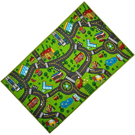 KSCD Kids Rugs Road Playmats - Large Educational Area Kids Play Mat Rug ...
