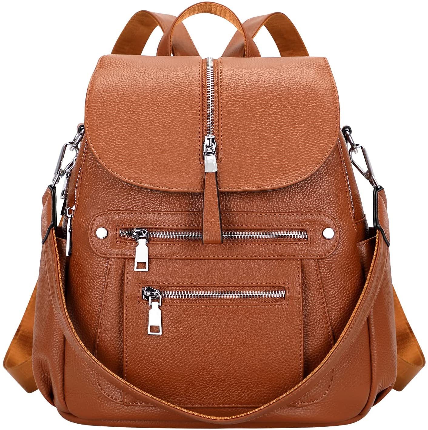 ALTOSY Real Leather Backpack Purse for Women Fashion Casual Shoulder ...