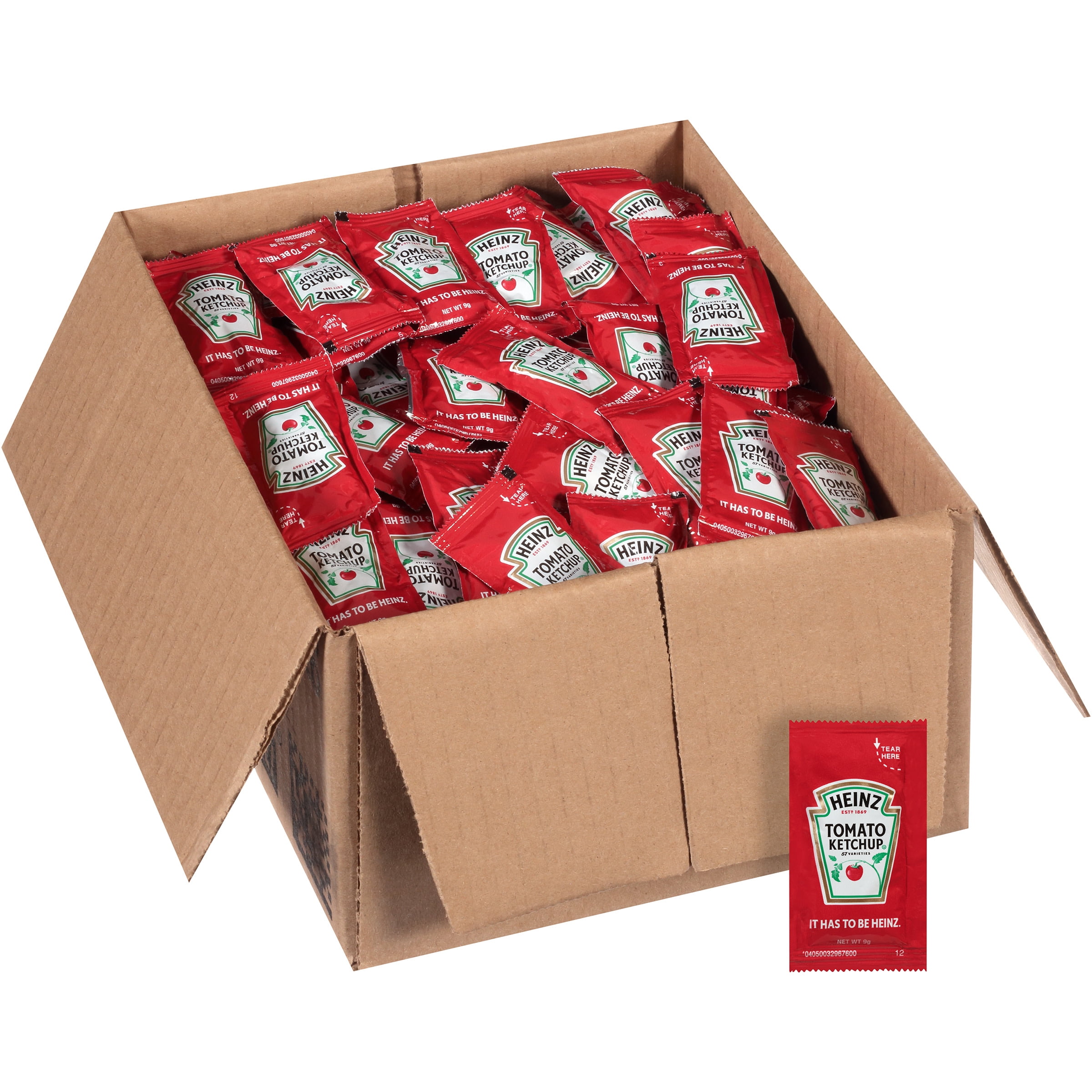 Heinz Tomato Ketchup Single Serve Packets, 200 ct Casepack - Walmart.com