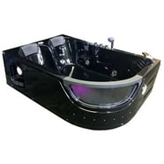 ALEKO Round Wooden Spa Bathtub, Wood-Fired 4-5 Person Hot Tub with ...