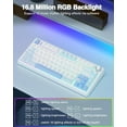 F75 75% Mechanical Keyboard, Hot Swappable Creamy Keyboard, Pre-lubed ...