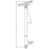 TACO Marine F30-0862BSA-1 Portable Locking Transom Cross Tie Cleat - 15 ...